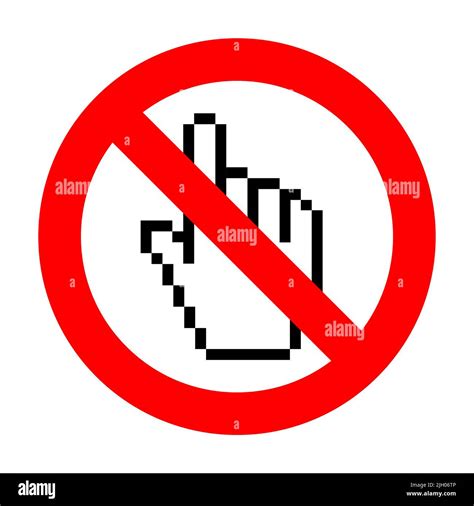 Do Not Click Suspicious Email Concept Vector Sign On White Background Stock Vector Image Art