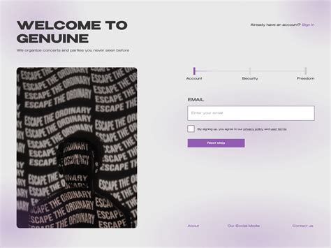 Dailyui 001 Sign Up Form By Vadym Khromei On Dribbble