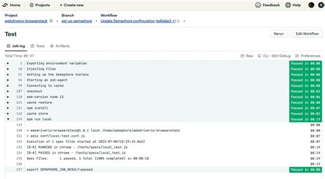 integrate your selenium test suite with semaphore browserstack docs