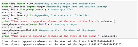 List Vs Deque Performance Comparison Askpython