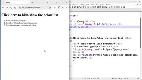 Jquery 5 Link To An External Jquery File Youtube