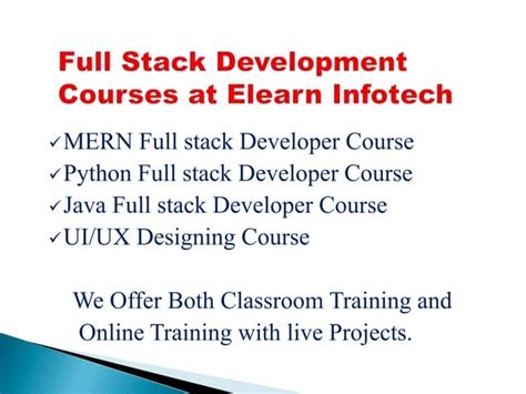 Mern Full Stack Training In Hyderabad Ppt