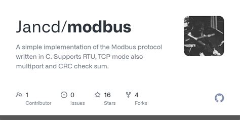 GitHub Jancd Modbus A Simple Implementation Of The Modbus Protocol Written In C Supports RTU