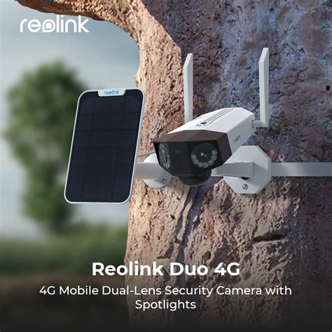 Reolink Duo 4g Sim Card Camera 4mp Color Night Vision Security Camera Battery Person Vehicle