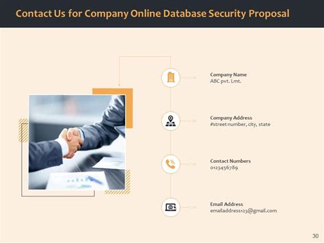 Company Online Database Security Proposal Powerpoint Presentation Slides Presentation Graphics