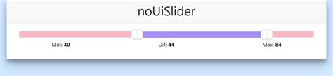 Nouislider Multi Range Slider Example
