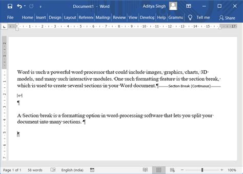 How To Delete A Section Break In Microsoft Word Techcult