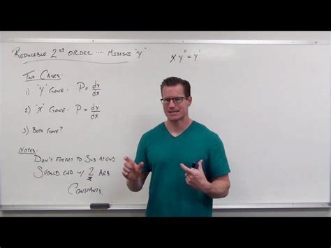 Free Video Reducible Second Order Differential Equations Missing Y