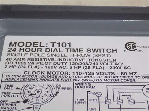 Intermatic T101 Timer Wiring Diagram Wiring Diagram