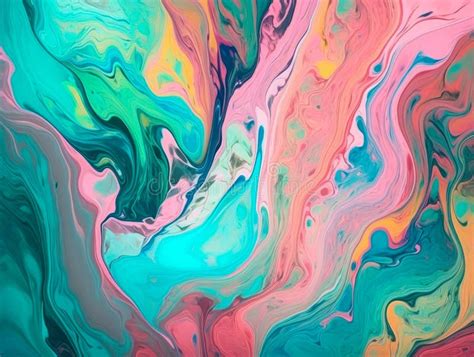 Soft Pastels Create A Fluid Art Image Using Soft Pastel Colors Such
