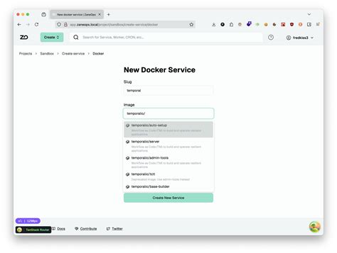 Screenshots Zaneops Documentation