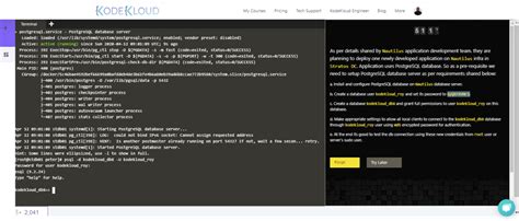 Install And Configure PostgreSQL Task Marked Failed KodeKloud Engineer KodeKloud DevOps