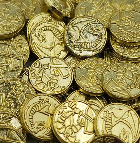 500 Gold Dnd Metal Game Coins Ttrpg Accessories Currency For Wyvern