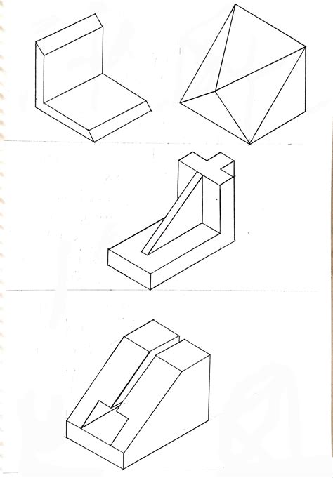 [solved] complete the following isometrics from the views given