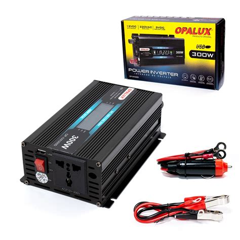 Inversor De Corriente 12v A 220v 300w Opalux Op Ivk300d Energía