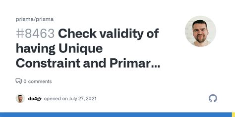 Check Validity Of Having Unique Constraint And Primary Key Constraint On The Same Column On