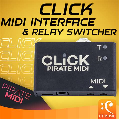 Pirate Midi Click Midi Interface And Relay Switcher มีดี้ อินเตอร์เฟส Piratemidi Midi Interface