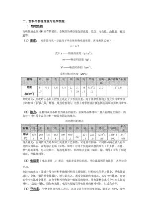 材料的物理性能与化学性能 doc 点石文库