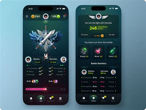 Crypto Battle Game Ui Mobile App Design Behance