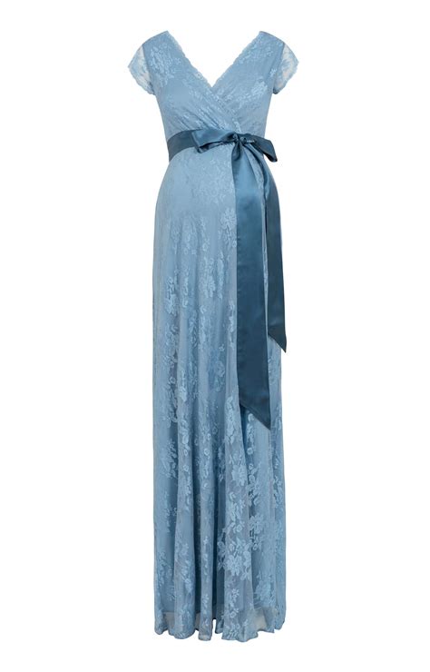 Eden Maternity Gown Long Dusk Blue Maternity Wedding Dresses Evening