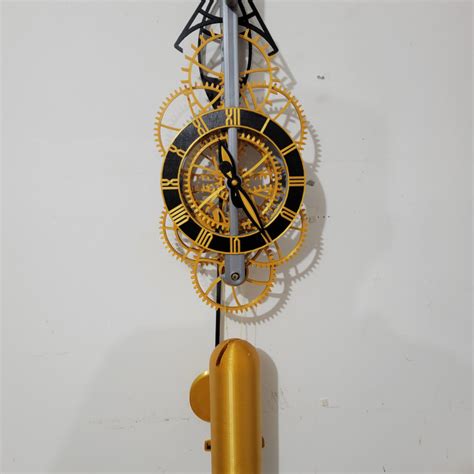 3d Print Of Large Pendulum Wall Clock By Dominicarte