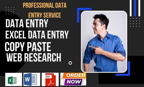 Do Data Entry Copy Paste Web Research Excel Data Entry Typing Works By