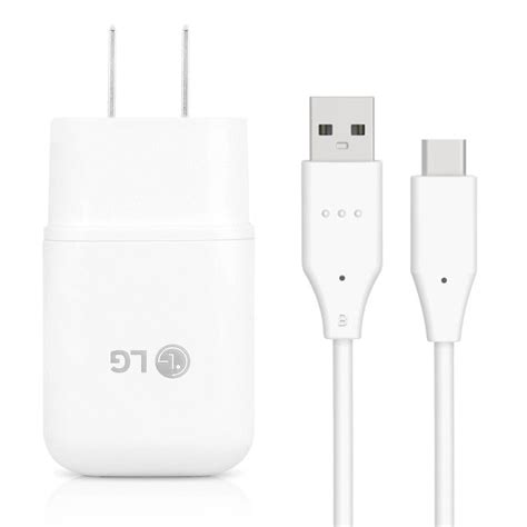 LG G6 G7 ThinQ LG G8 ThinQ G8X LG G Stylo 4 5 Quick Fast Charge USB Wall Charger USB C