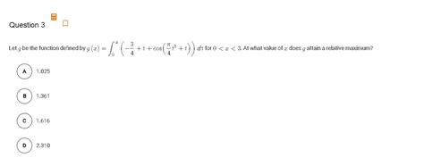 Solved Question A Let Gbe The Function Defined By G Chegg