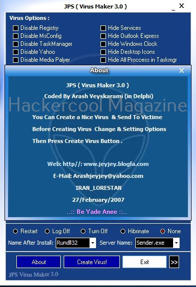 Jps Virus Maker Beginners Guide Hackercool Magazine