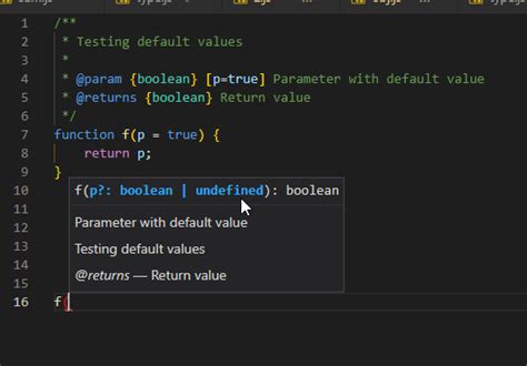 Jsdoc Not Work Properly With Default Values · Issue 177529 · Microsoftvscode · Github