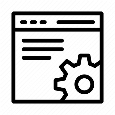 Browser Marketing Seo Setting Webpage Icon Download On Iconfinder
