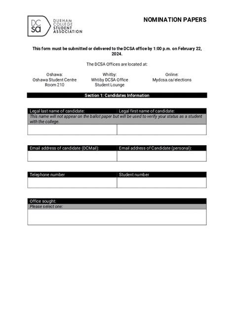 Fillable Online This Form Must Be Submitted Or Delivered To The Dcsa Office By 100 P Fax Email