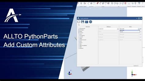 My Nguyen On Linkedin Add Custom Attribute In Allplan Developed By Allto Pythonparts