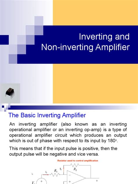 Lecture 2 Inverting And Non Inverting Amplifiers Pdf Amplifier