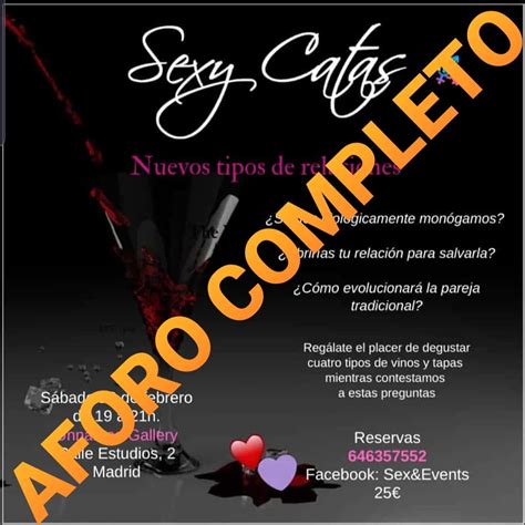 Sexandevents Aforo Completo Para La Sexy Cata De Hoy La