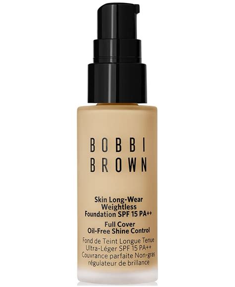 Bobbi Brown Skin Long-Wear Weightless Foundation Mini - Macy's