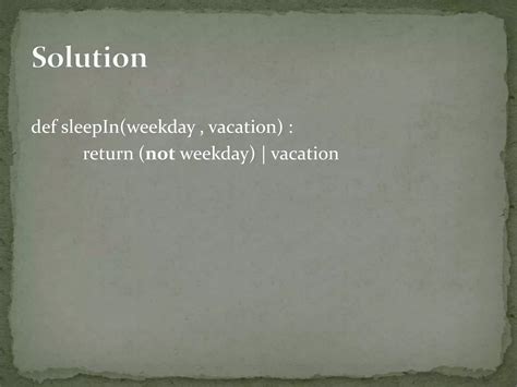 coding bat python warmup 1 sleepin ppt free download
