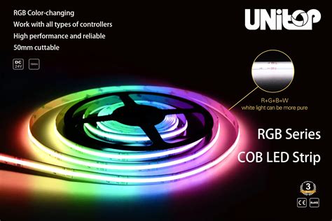 RGB COB LED Strip With LEDs M Unitop