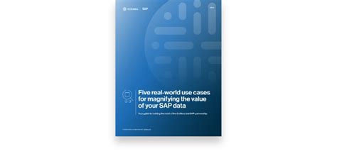 Five Real World Use Cases For Magnifying The Value Of Your Sap Data