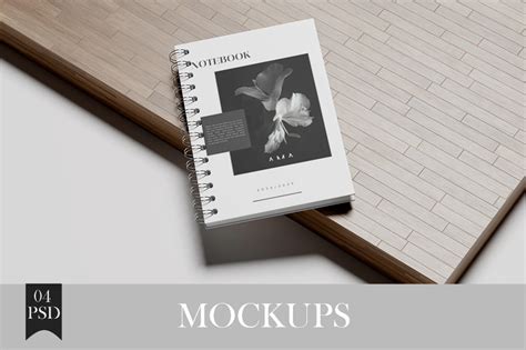 Notebook Mockup Vol 01 Product Mockups Ft Notebook Mockup Envato Mockup Mockup