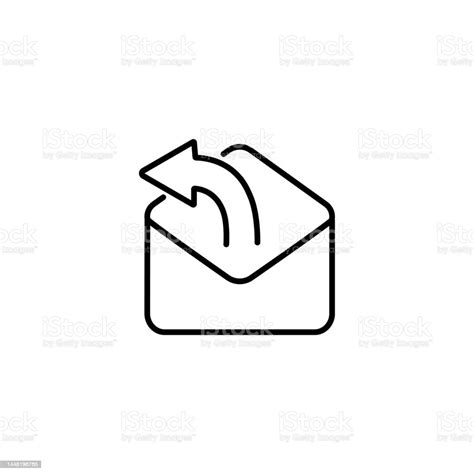 회신 메일 메시지 줄 아이콘입니다 모바일 개념 및 웹 디자인을 위한 선형 스타일 기호 응답 전자 메일 개요 벡터 아이콘입니다 기호 로고 그림입니다 벡터 그래픽 Eps 10