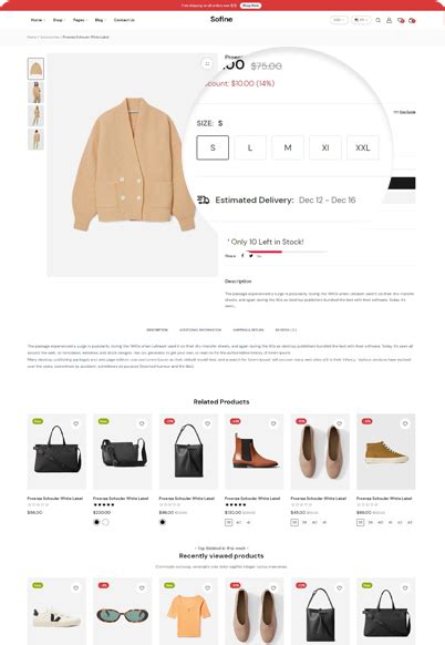 Sofine Clean Minimal Shopify Theme