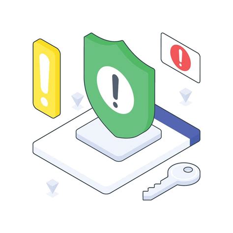 Security Error Isometric Colored Illustration 54706161 Vector Art At Vecteezy