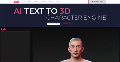 Tafi Ai Tool For 3d Characters