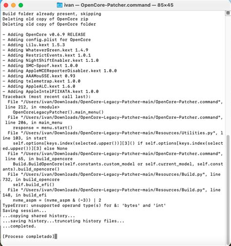 Build Error On OCLP Issue Dortania OpenCore Legacy Patcher GitHub