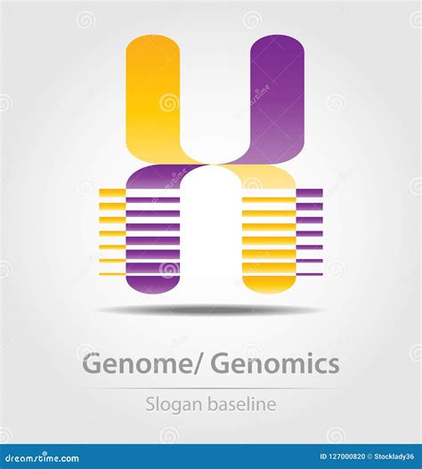 Genomics Vector Round Biology Illustration In Thin Line Style 148809380