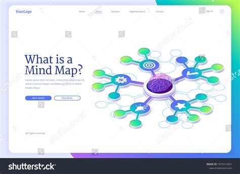 Create Mind Map Concept Icon Stock Vector 2266944