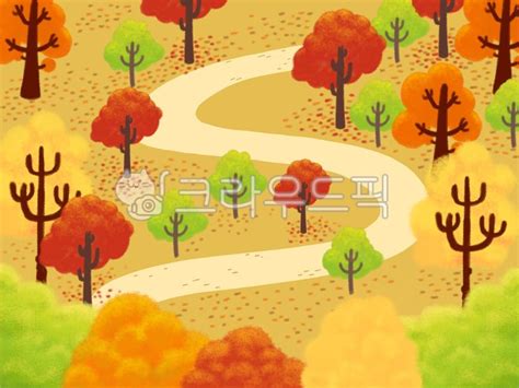 가을 가을일러스트 숲 산 나무 사진이미지일러스트캘리그라피 52saseyou작가