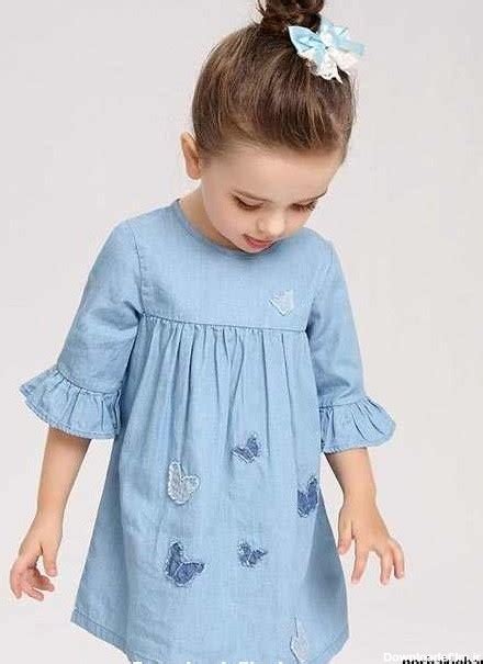 عکس لباس بچه گانه با پارچه گیپور