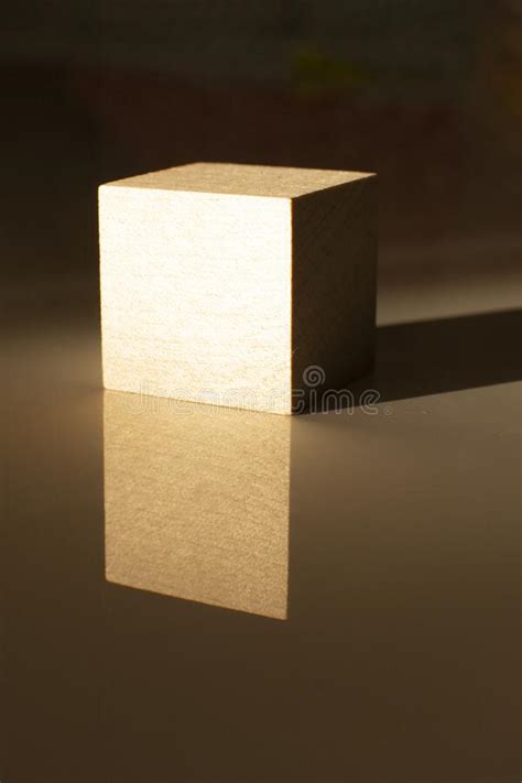 A Wooden Cube And Its Reflection Business And Design Concept Symbol A Wooden Cube And Its Reflection Business And Design Concept Symbol